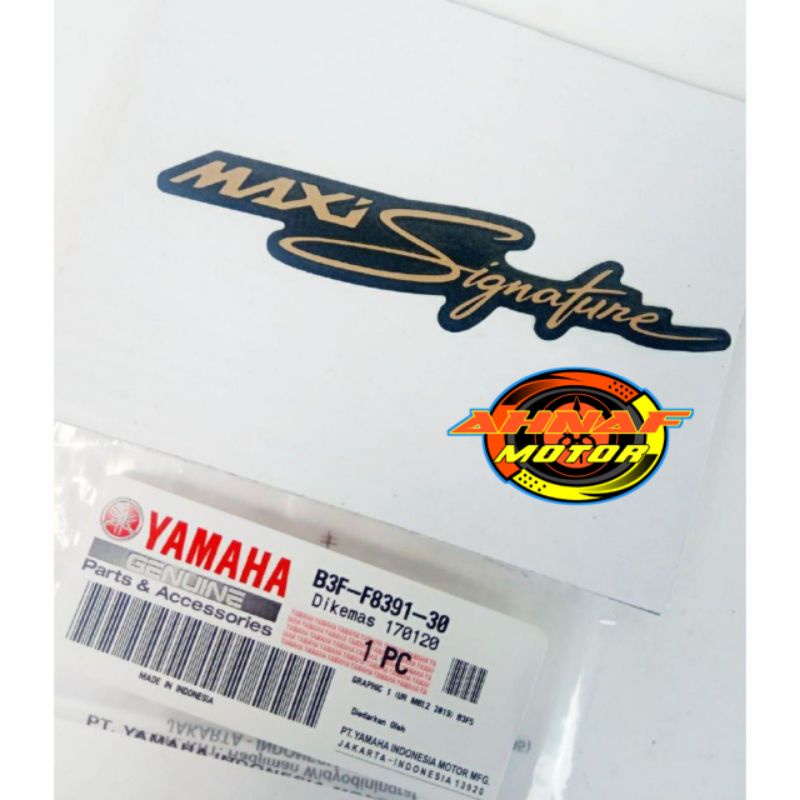 Jual Grafik, stiker emblem Maxi Signature Aerox, Lexi, Nmax Original ...