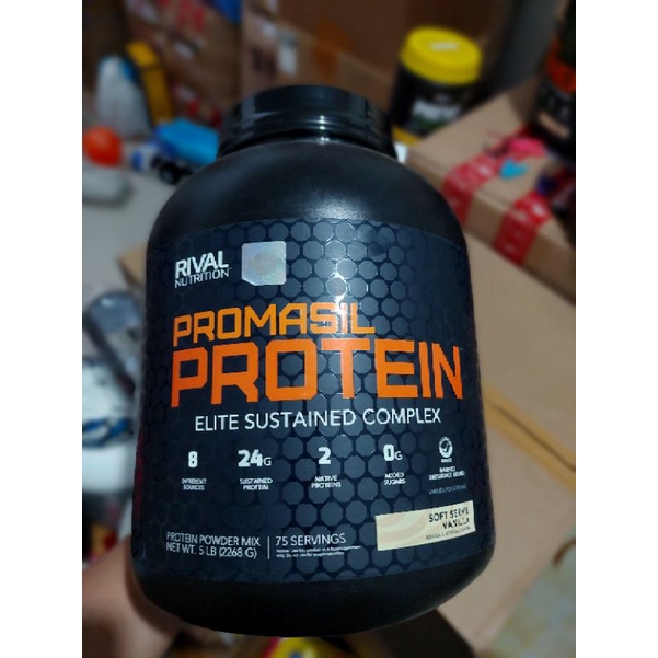 Jual RIVAL PROMASIL whey protein nutrition 5lbs 5lb elite protein blend ...