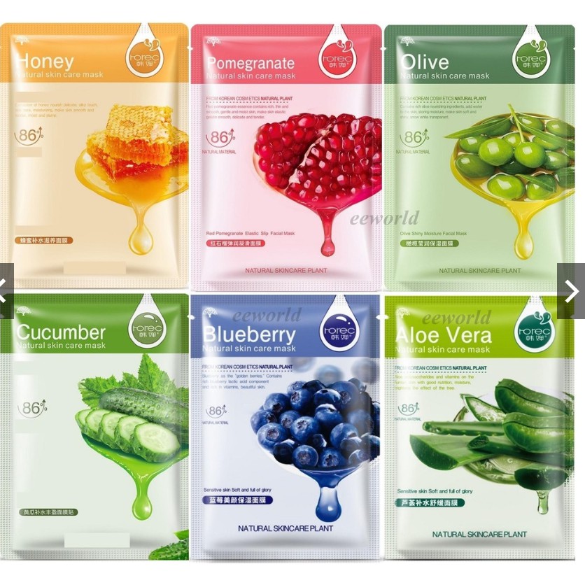 Jual Masker Tissue Wajah Pelembab Sheet Mask Masker Tisu Lembaran After ...