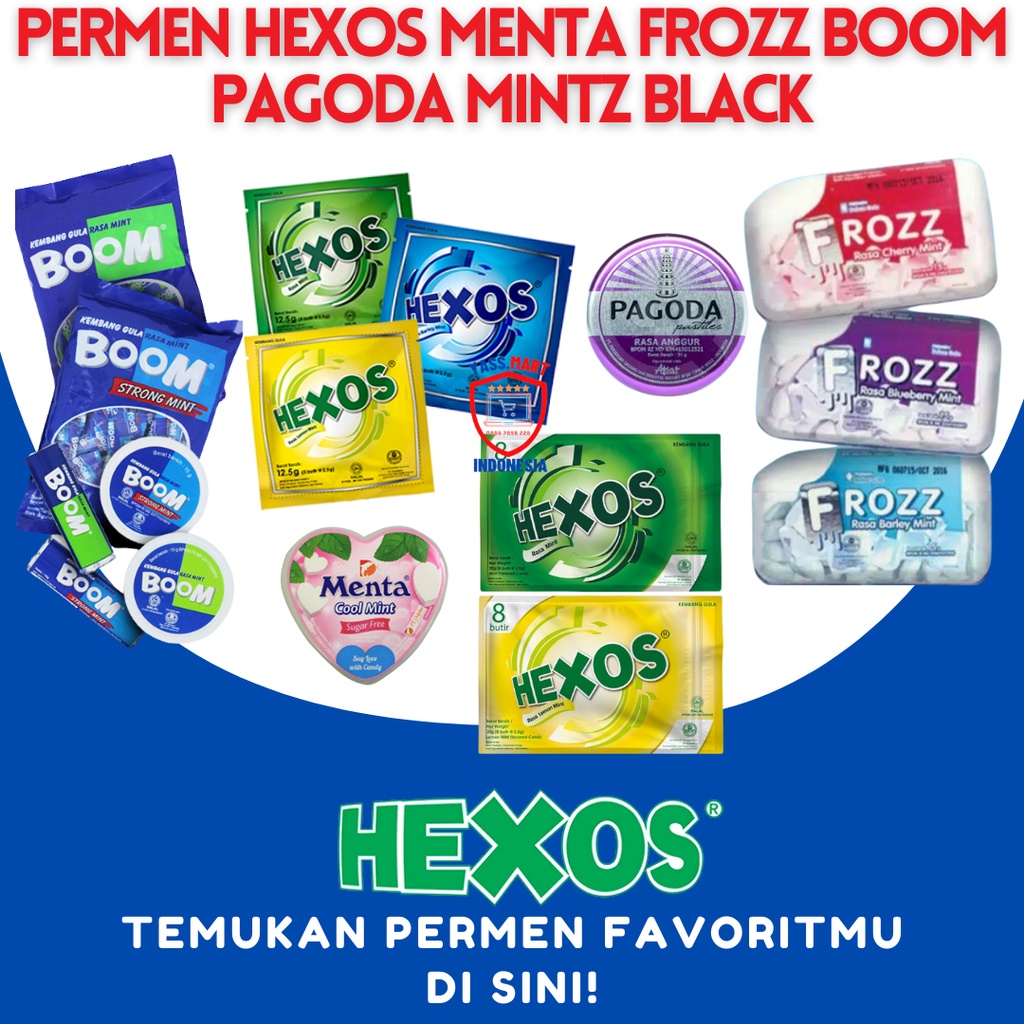Jual PERMEN HEXOS SACHET 20 gr & 12.5gr PERMEN OBAT BATUK PELEGA ...