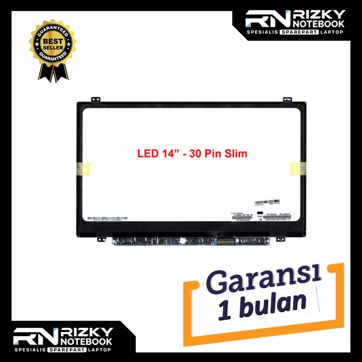 Jual Layar laptop LED Panel Screen 14.0 Slim 30 pin Atas Bawah Lcd 14 ...