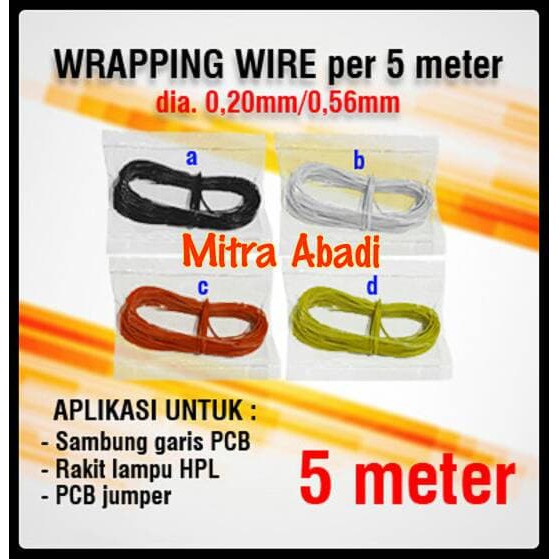 Jual WRAPPING WIRE UKURAN 5 METER DIAMETER 0-20 MM/0-56 MMELKT_727 ...