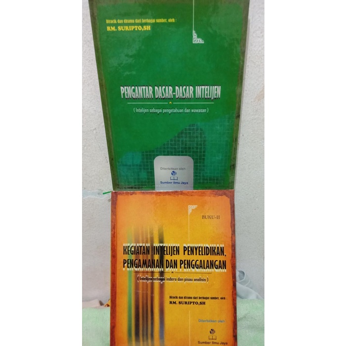 Jual Buku Hukum Pengantar Dasar Dasar Intelijen Buku 1 Dan 2.Hc ...