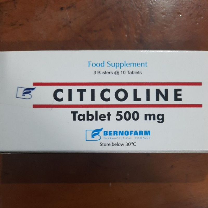 Jual CITICOLINE 500 MG ( SUPLEMEN MAKANAN ) perbox/30 tab BERNOFARM ...