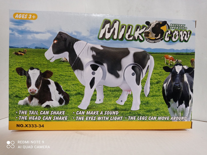 Jual Mainan Sapi Milk Cow/mata bersinar dan bersuara | Shopee Indonesia