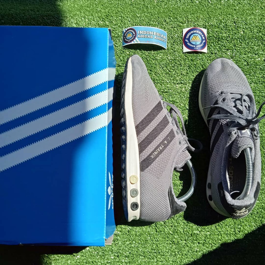 Jual Adidas LA Trainer Grey | Shopee Indonesia