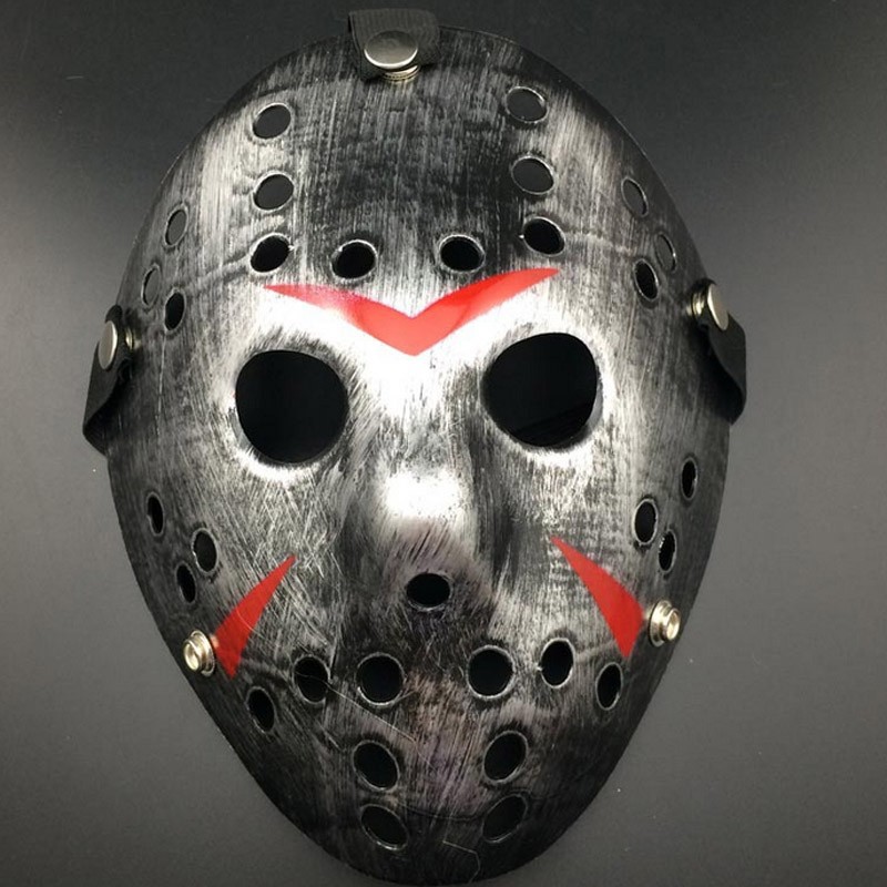 Jual Jason mask hockey mask topeng jason silver | Shopee Indonesia