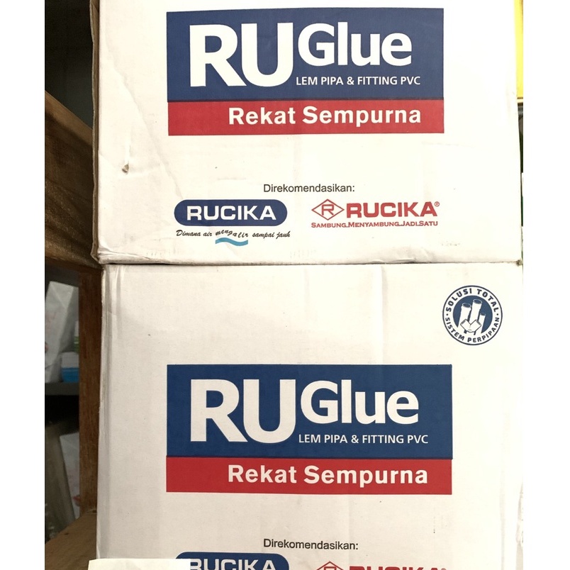Jual LEM RUGLUE RU GLUE LEM PIPA KALENG LEM PVC RUCIKA 400 G | Shopee ...