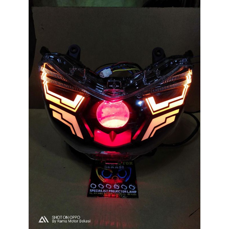 Jual HEADLAMP NMAX ISI AES TURBO 60 WATT PLUG N PLAY | Shopee Indonesia