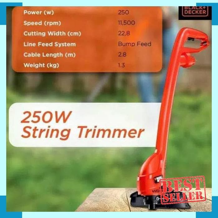 Jual Terviral !! Alat Potong Rumput Listrik Black & Decker String ...