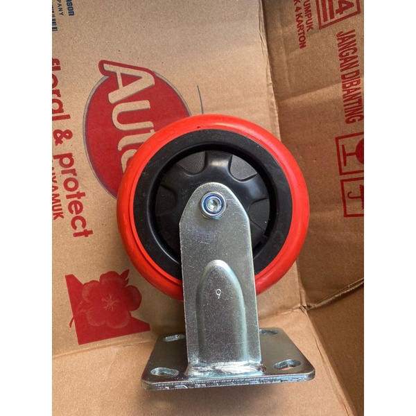 Jual RODA TROLLEY PU 6 INCH HEAVY DUTY MATI | Shopee Indonesia