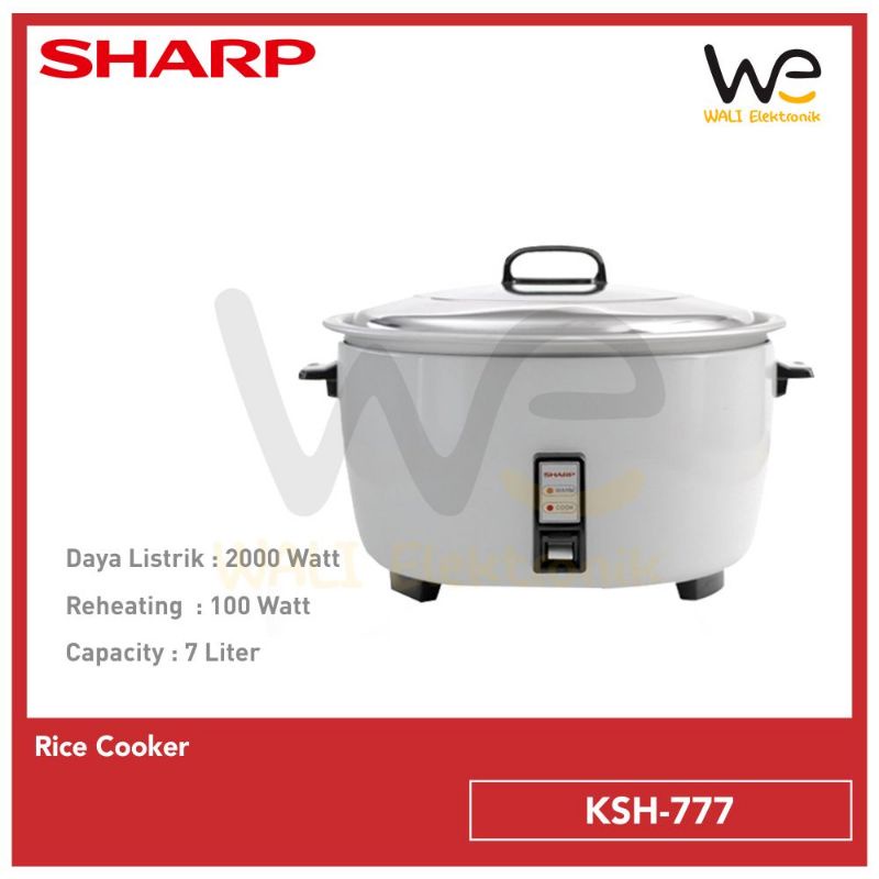 Jual SHARP RICE COOKER 7 LITER KSH-777 / RICE COOKER MAGIC COM JUMBO ...