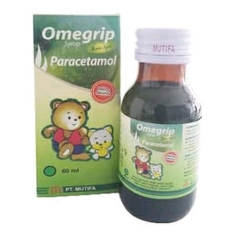 Jual Omegrip Paracetamol Syrup 60ml - rasa Apel - obat menurunkan demam ...
