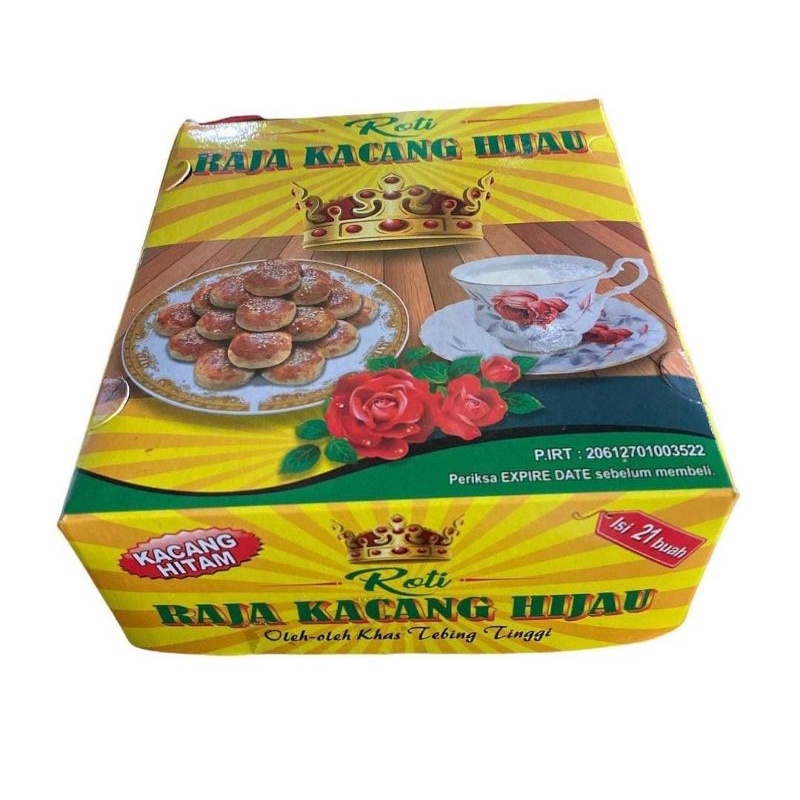 Jual ROTI RAJA KACANG HIJAU RASA KACANG HITAM/ KACANG MERAH ISI 18pcs ...