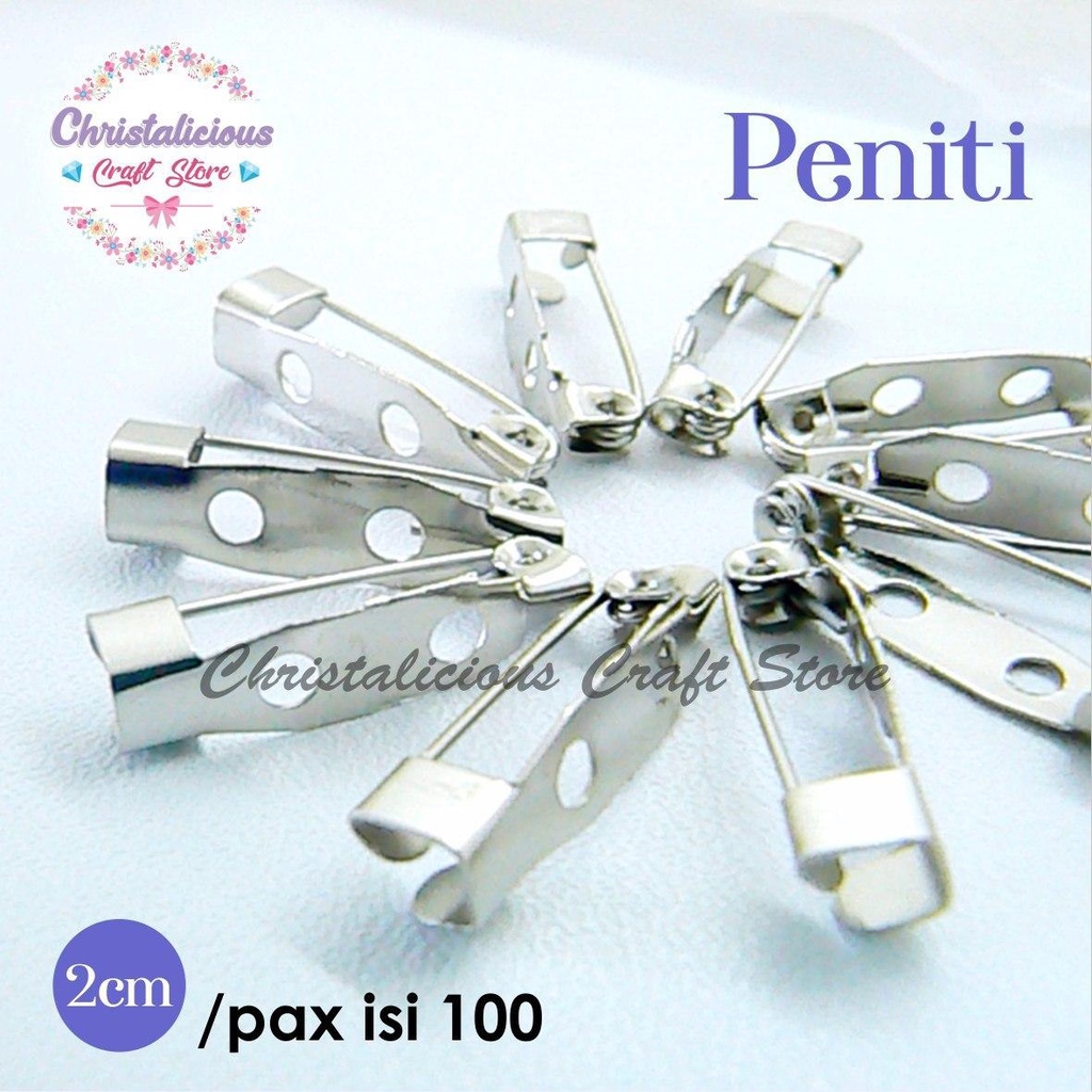 Jual Peniti bros, peniti craft ukuran 2cm, 2,5 cm , 3cm per pax isi ...