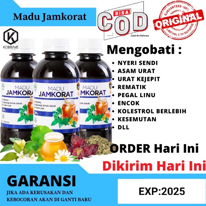 Jual MADU JAMKORAT -MADU ASAM URAT DAN KOLESTEROL | Shopee Indonesia