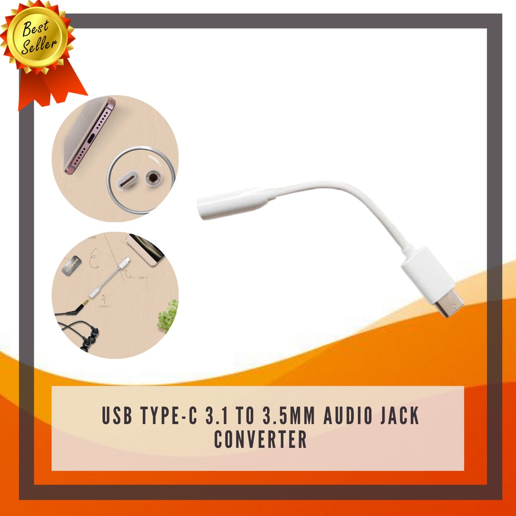 Jual USB Type-C Audio Jack Converter - Usb Adapter Hp Handphone To ...