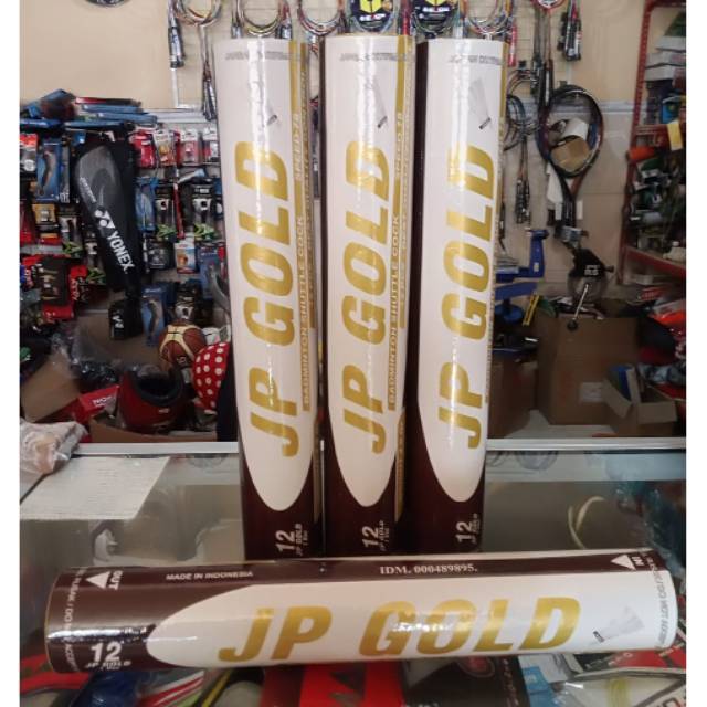 Jual JP Gold shuttlecock / shuttlecock badminton jp gold // kok ...