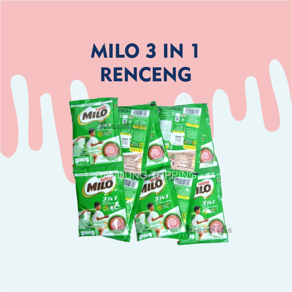 Jual Milo 3in1 sachet Renceng isi 10x35gr | Shopee Indonesia