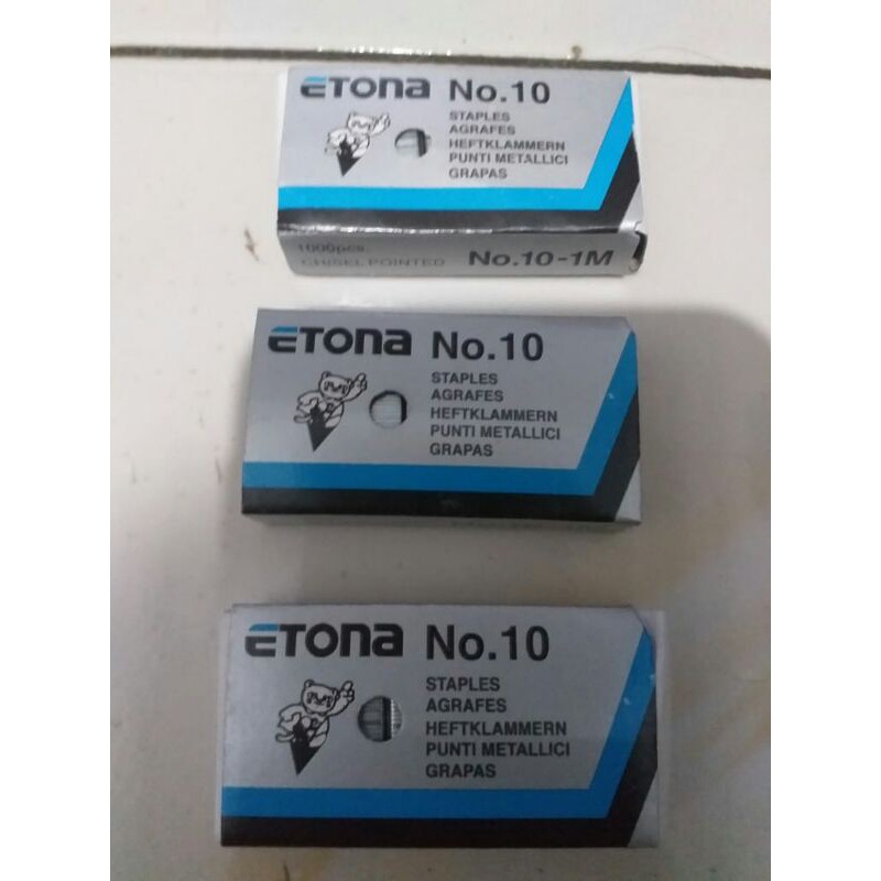 Jual isi steapler no 10{dreukan/atom) | Shopee Indonesia
