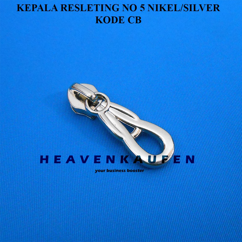 Jual Kepala Resleting / Kepala Zipper / Zipper Head Nikel Silver no 5 ...