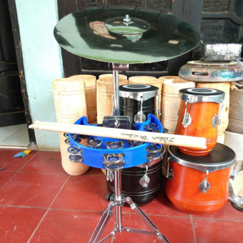 Jual stand simbal stik tamborin 1 set | Shopee Indonesia