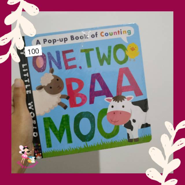 Jual One Two Baa Moo Pop Up Book of counting Buku BBW | Shopee Indonesia