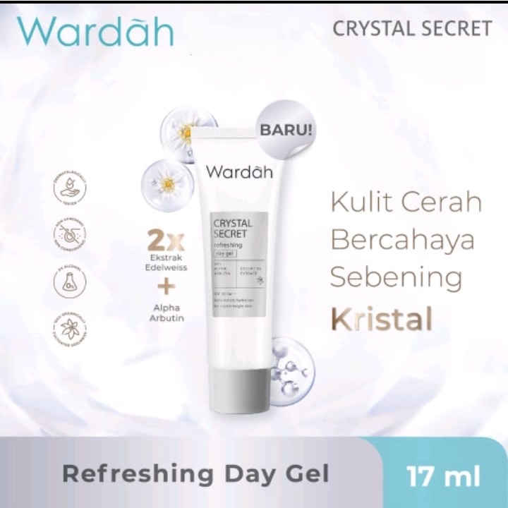 Jual Wardah Crystal Secret Refreshing Day Gel 15 ml | Shopee Indonesia