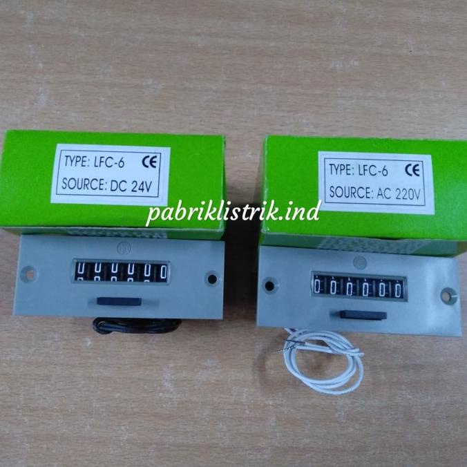 Jual Counter electric LFC 6 digit LFC6 220V 24V Uracon original CSK6 ...