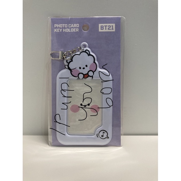 Jual BTS BT21 Photocard Photo Card Keyring Holder Minini Official RJ Cooky Tata Koya Chimmy ...