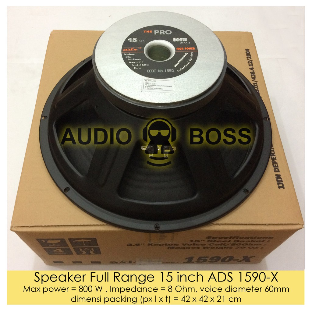 Jual Speaker Full Range 15 inch ADS 1590-X ADS 1590 | Shopee Indonesia
