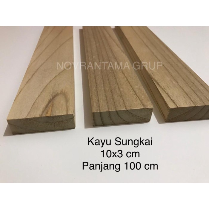 Jual Papan Kayu Sungkai Oven 10x3cm, Panjang 100cm | Shopee Indonesia
