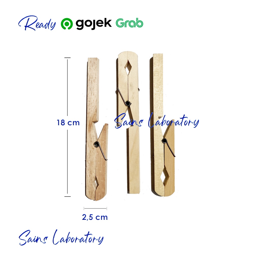 Jual Penjepit Tabung Reaksi Kayu Alat Penjepit Gegep Jepit Tabung ...