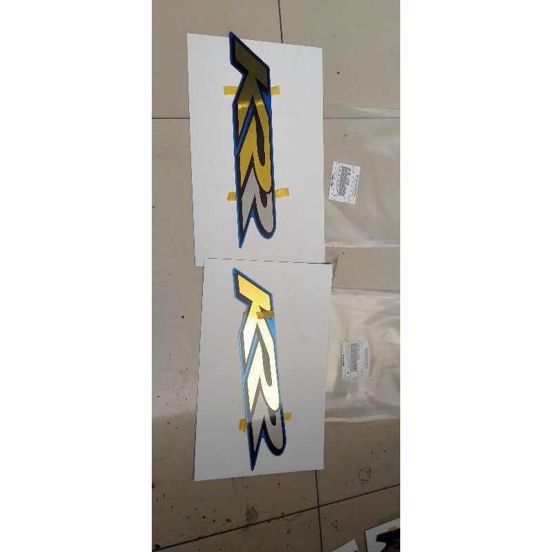 Jual STIKER TULISAN KRR SET NINJA ZX BIRU ORIGINAL | Shopee Indonesia