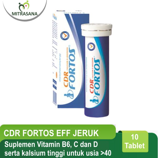 Jual CDR Fortos Effervescent Jeruk 10 Tablet | Shopee Indonesia