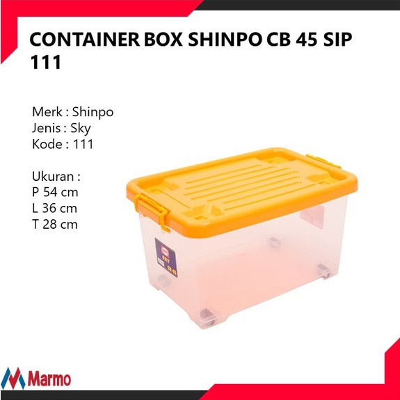 Jual Shinpo Container Box Cb 45 sip 111 / Shinpo Container Box Plastik ... Jual Shinpo Container Box Cb 45 sip 111 / Shinpo Container Box Plastik ...
