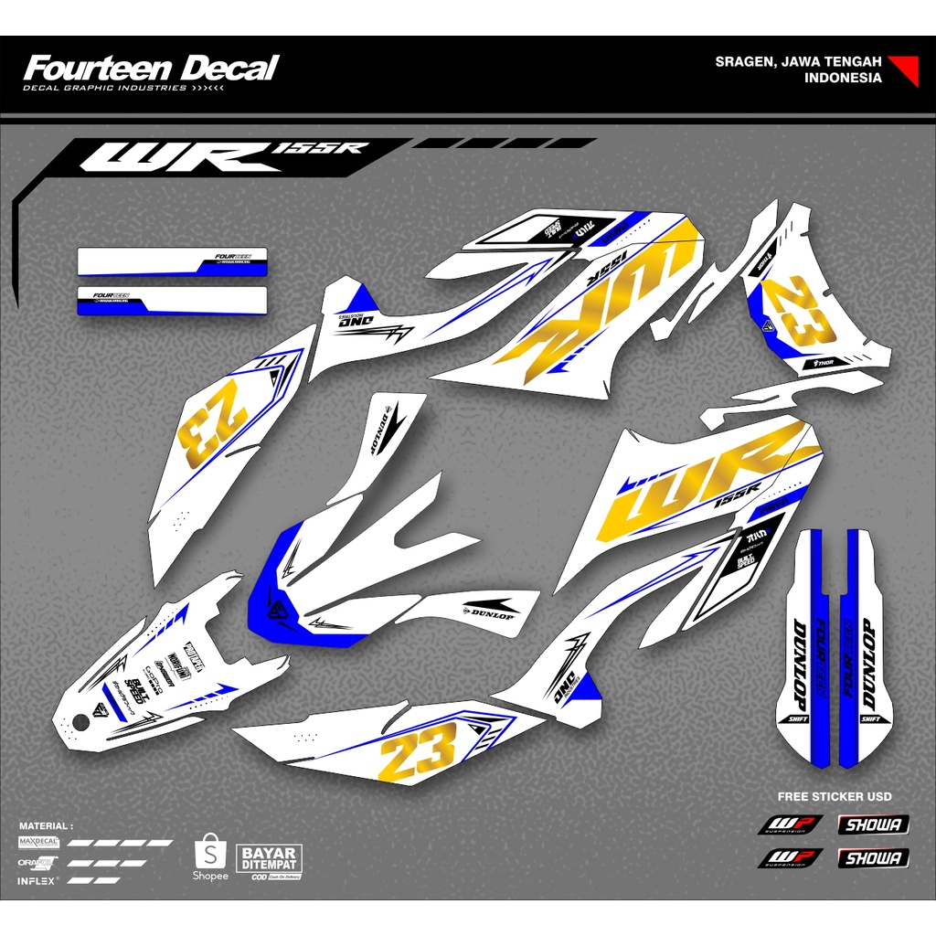 Jual DECAL WR 155 - stiker dekal motor yamaha wr 155 37 | Shopee Indonesia