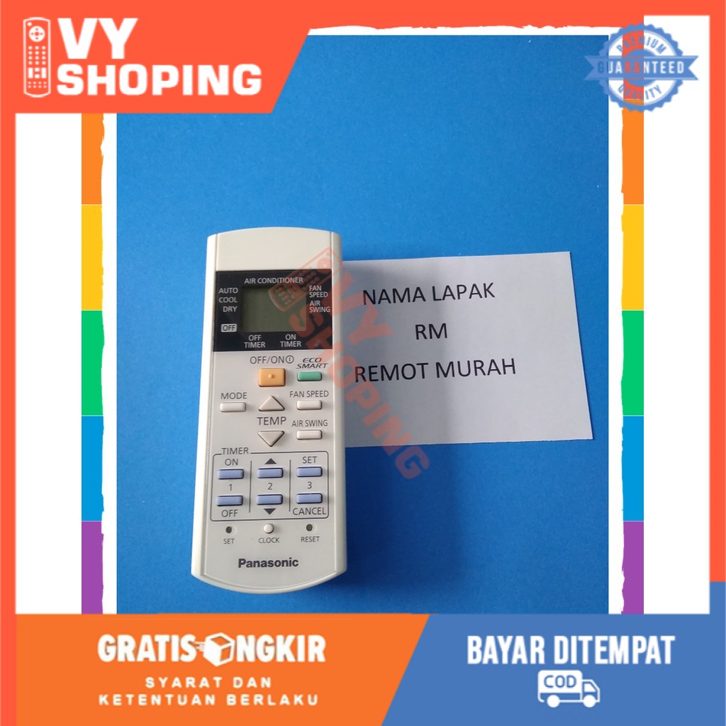 Jual REMOTE AC PANASONIC ECO SMART 100% ORIGINAL | Shopee Indonesia