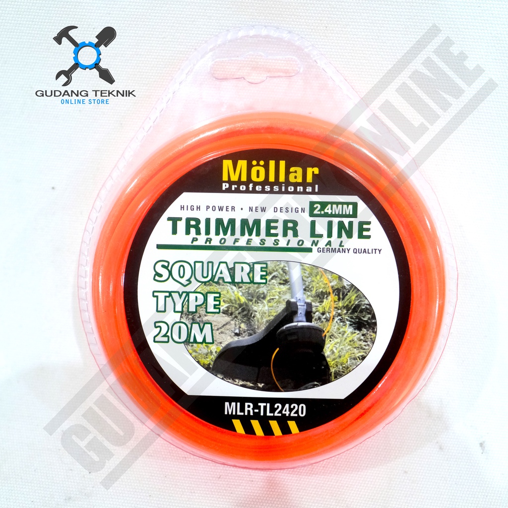 Jual Tali Senar Potong Rumput 15M 20M MOLLAR / Nylon Nilon Trimmer Line ...