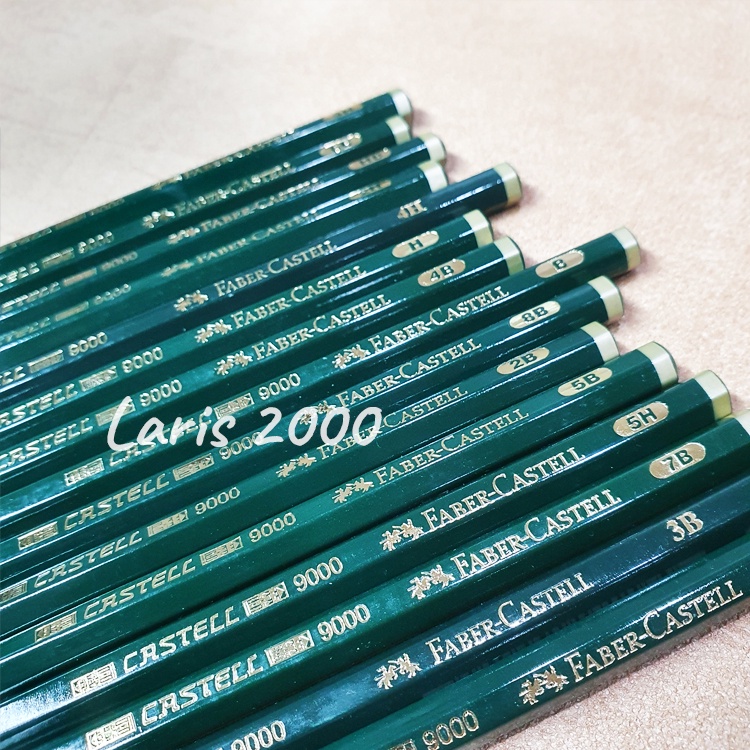 Jual (per pcs) Pensil Faber Castell / Graphite Pencil / Pensil Gambar 6H 5H 4H 3H 2H H F HB B 2B ...