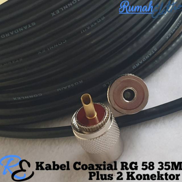 Jual Kabel COAXIAL RG 58 35 Meter Plus Dua Konektor | Shopee Indonesia