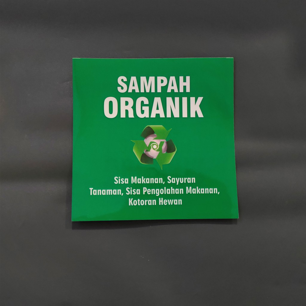 Jual Stiker Sampah Organik/Anorganik | Stiker Petunjuk Pengolahan ...