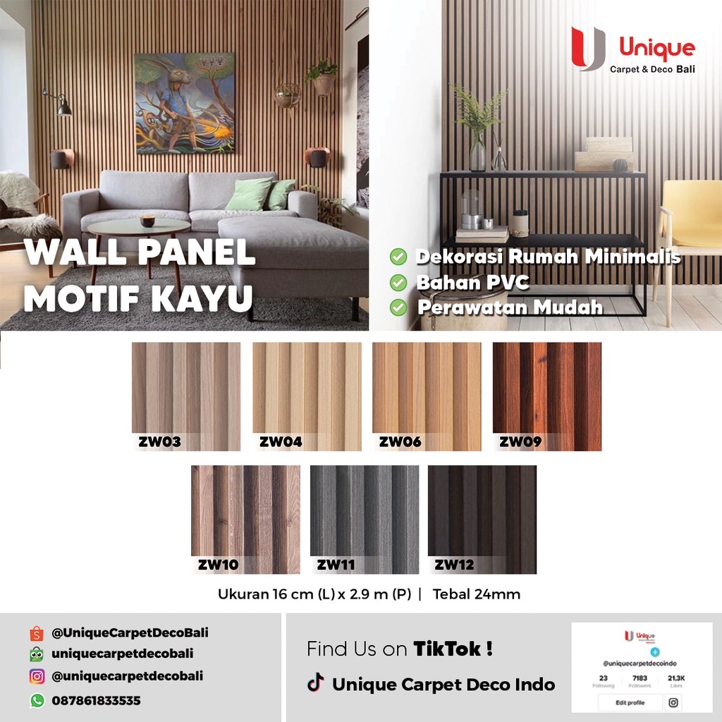 Jual WPC WallPanel 3D Partisi / Wood Panel Kisi Kisi Dinding Solid Kayu / Zorawood | Shopee ...