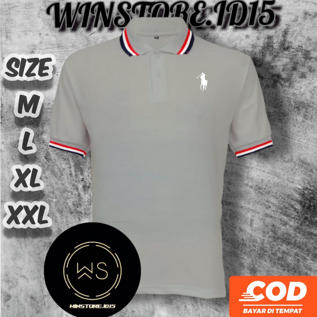 Jual Kaos tshirt polo RAP HAMMER pria polos / logo list / baju kerah ...