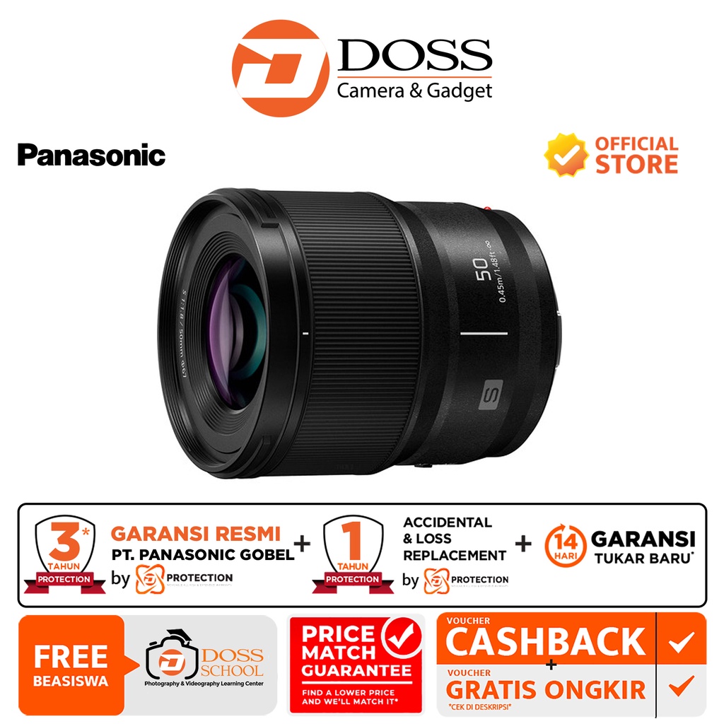 Jual Panasonic Lumix S Pro Lens 50mm f1.8 | Shopee Indonesia