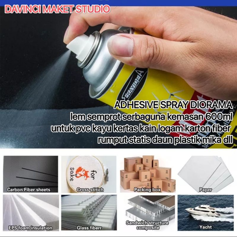 Jual Lem Semprot Super 88 Diorama Maket - Adhesive Spray Glue 600ml ...