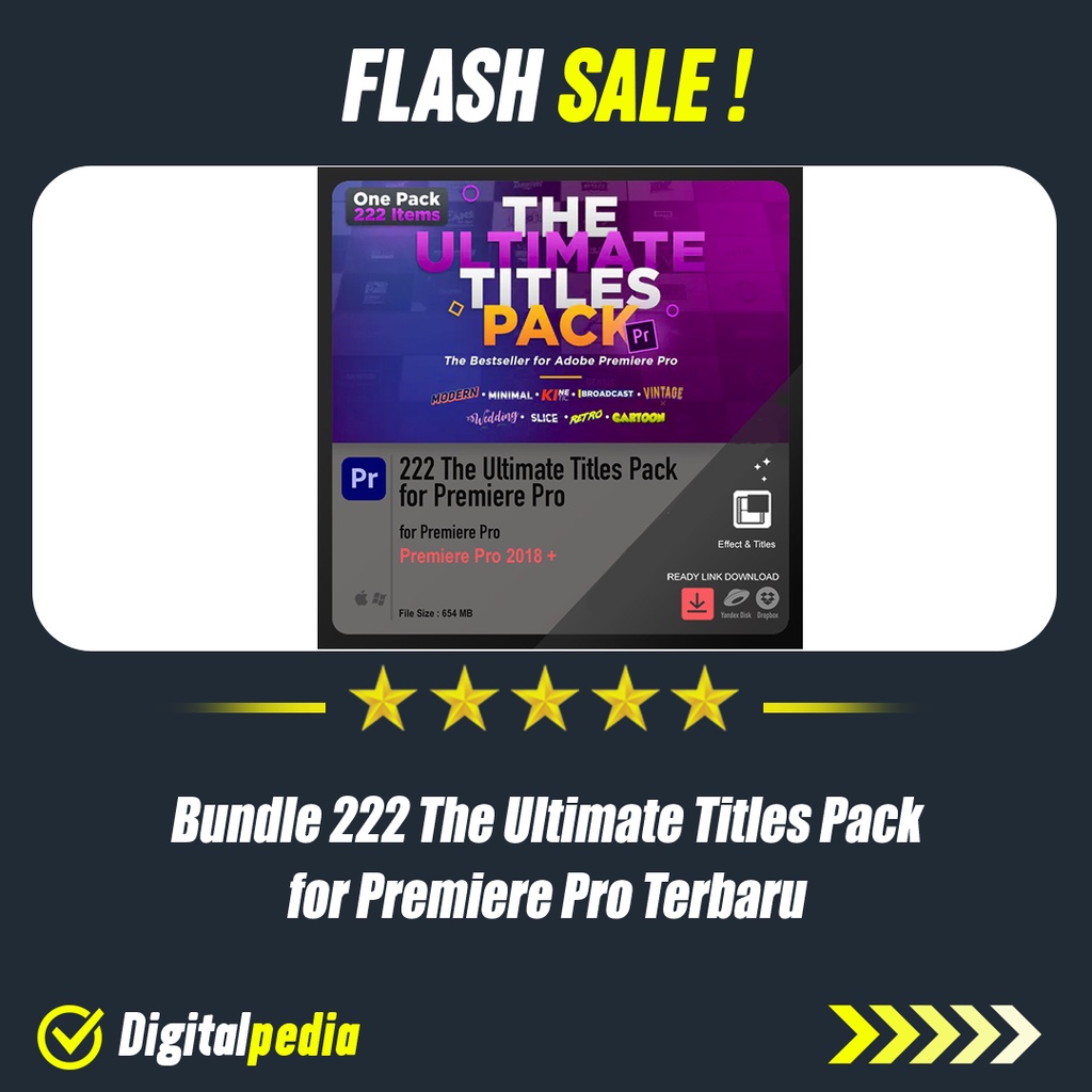 Jual Bundle 222 The Ultimate Titles Pack for Premiere Pro Terbaru ...