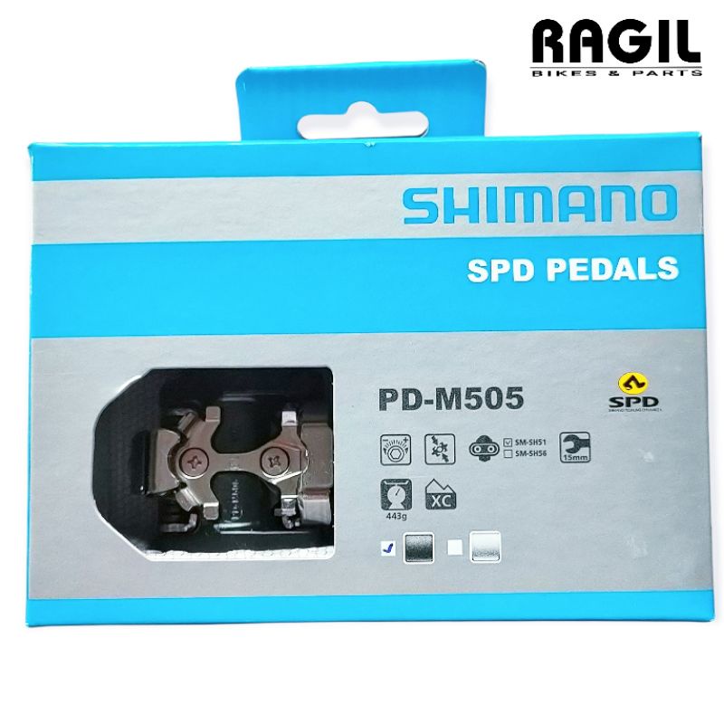 Jual PEDAL SHIMANO M505 SEPEDA MTB BALAP ROAD BIKE M 505 PD-M505 ALLOY ...