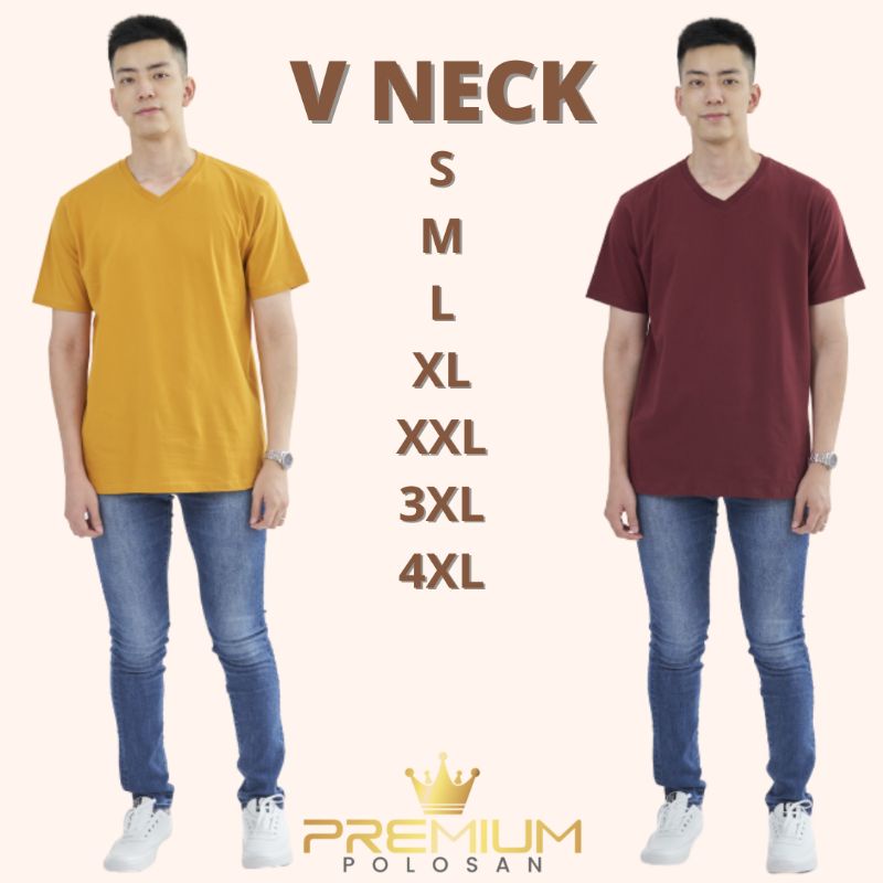 Jual VNECK - Kaos V Neck Pria Wanita Lengan Pendek Dewasa Cotton Combed ... Jual VNECK - Kaos V Neck Pria Wanita Lengan Pendek Dewasa Cotton Combed ...