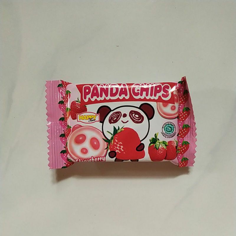 Jual Panda Chips Strawberry 8g Coklat Biskuit Stroberi | Shopee Indonesia